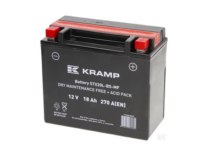 Vente BATTERIE 12V 18AH 270A AVEC PACK D'ACIDE Kramp YTX20LBSKR | Sofimat